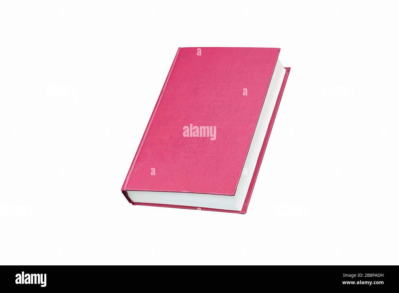 Side of red book isolated on white background Stock Photo - Alamy
