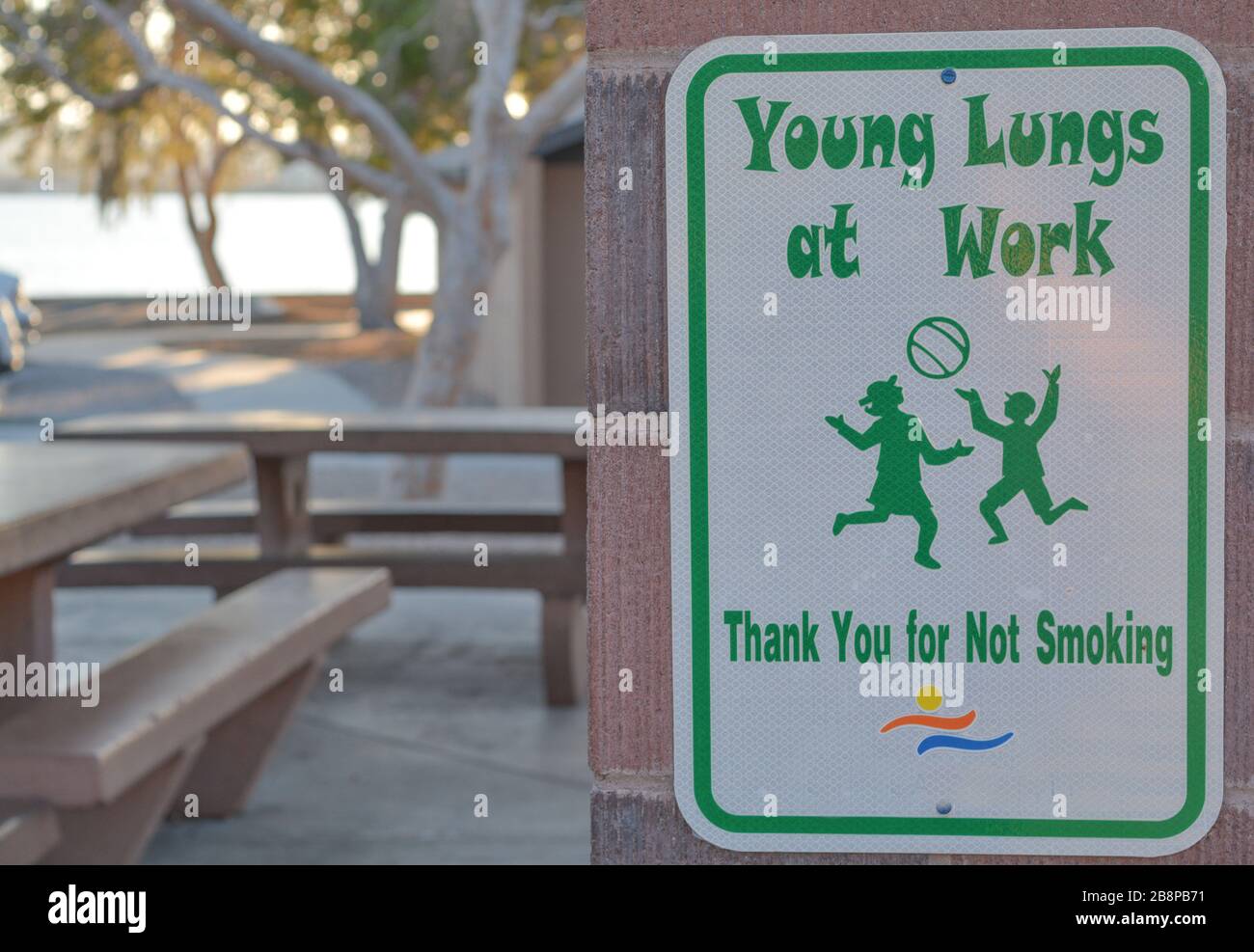 Young Lungs At Work, Thank You For Not Smoking Sign at Rotary Community ...