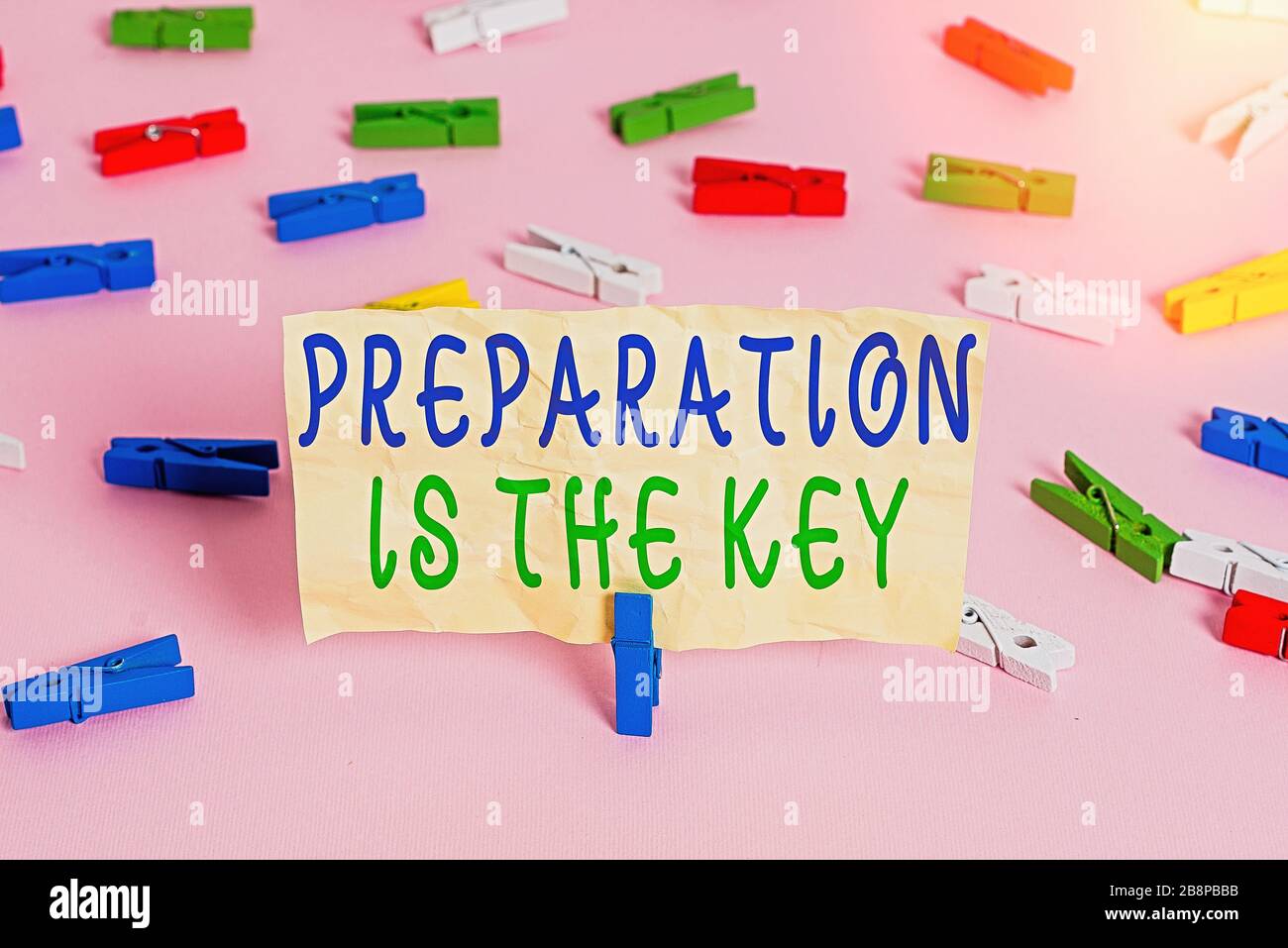 Text sign showing Preparation Is The Key. Business photo showcasing it ...