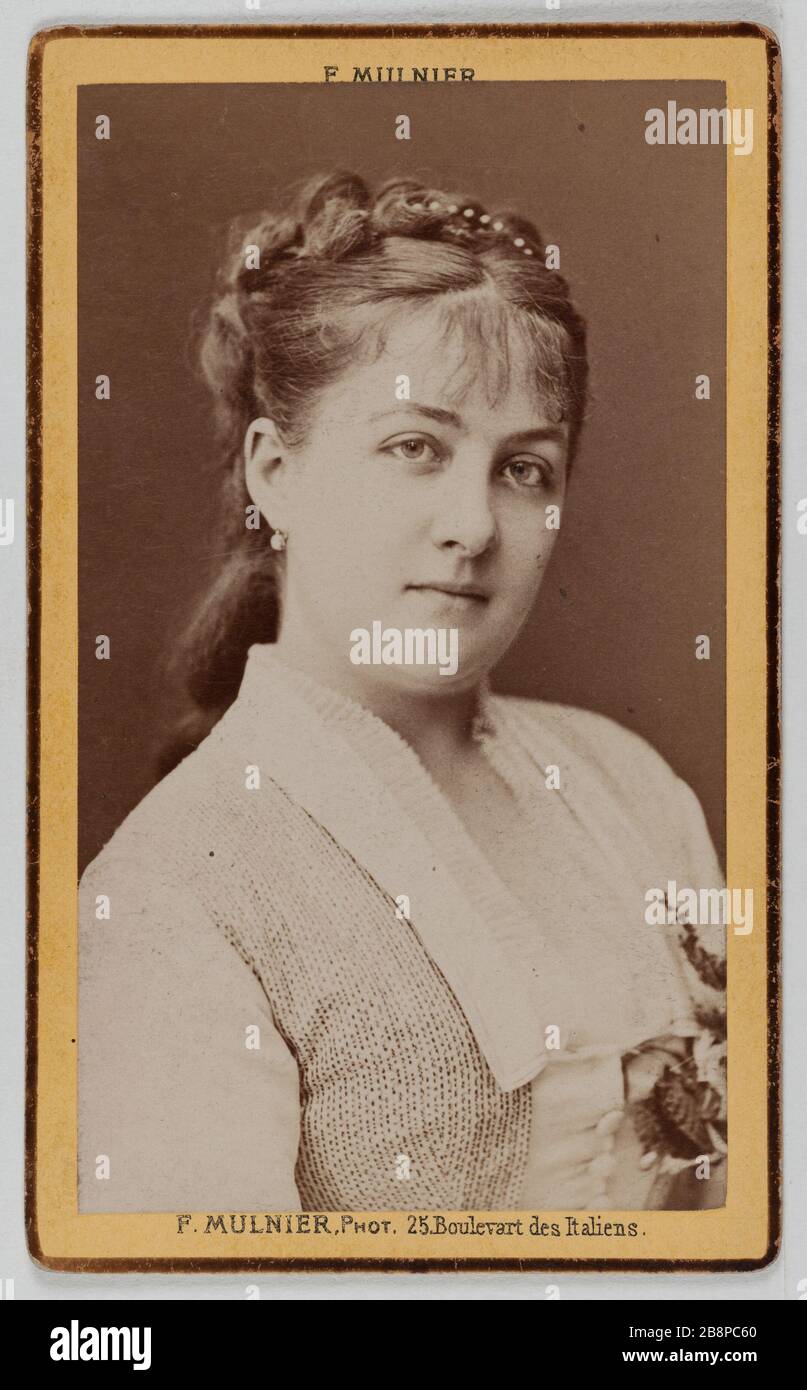 Portrait of Lesage (actress) Portrait de Lesage, actrice. 1860-1890 ...