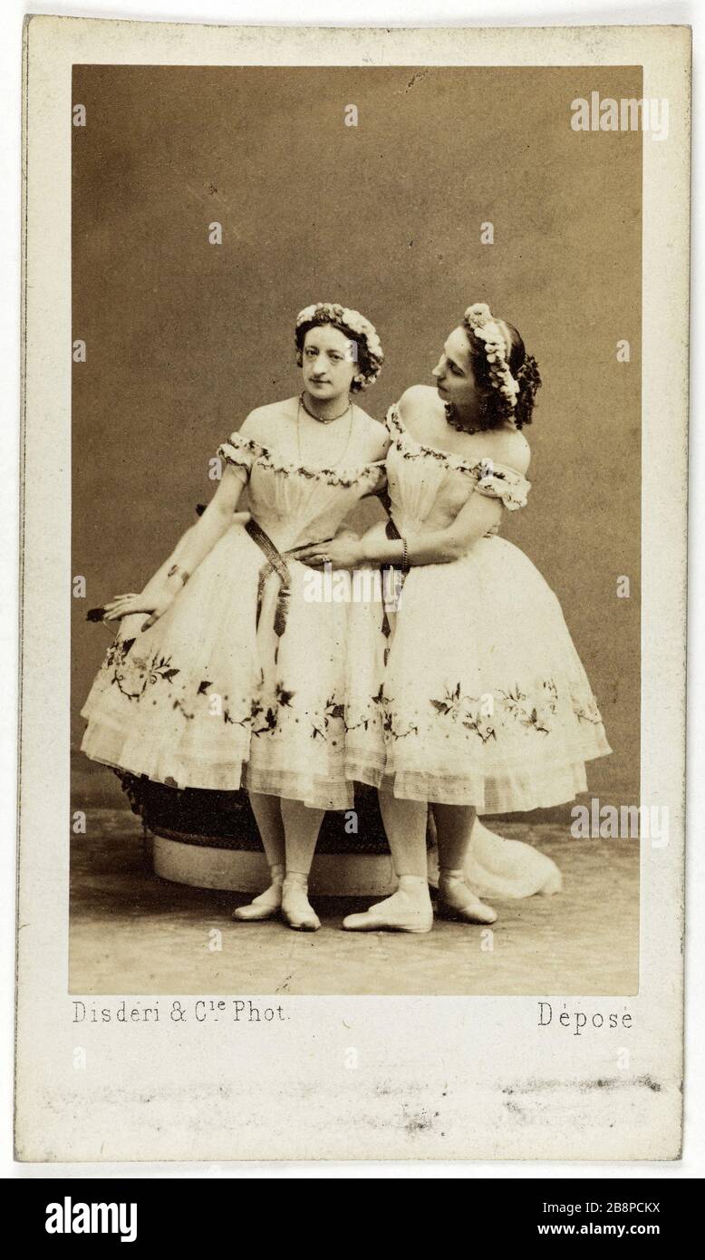 Portrait of Morando, a dancer at the Opera, with another dancer, Nathan ...