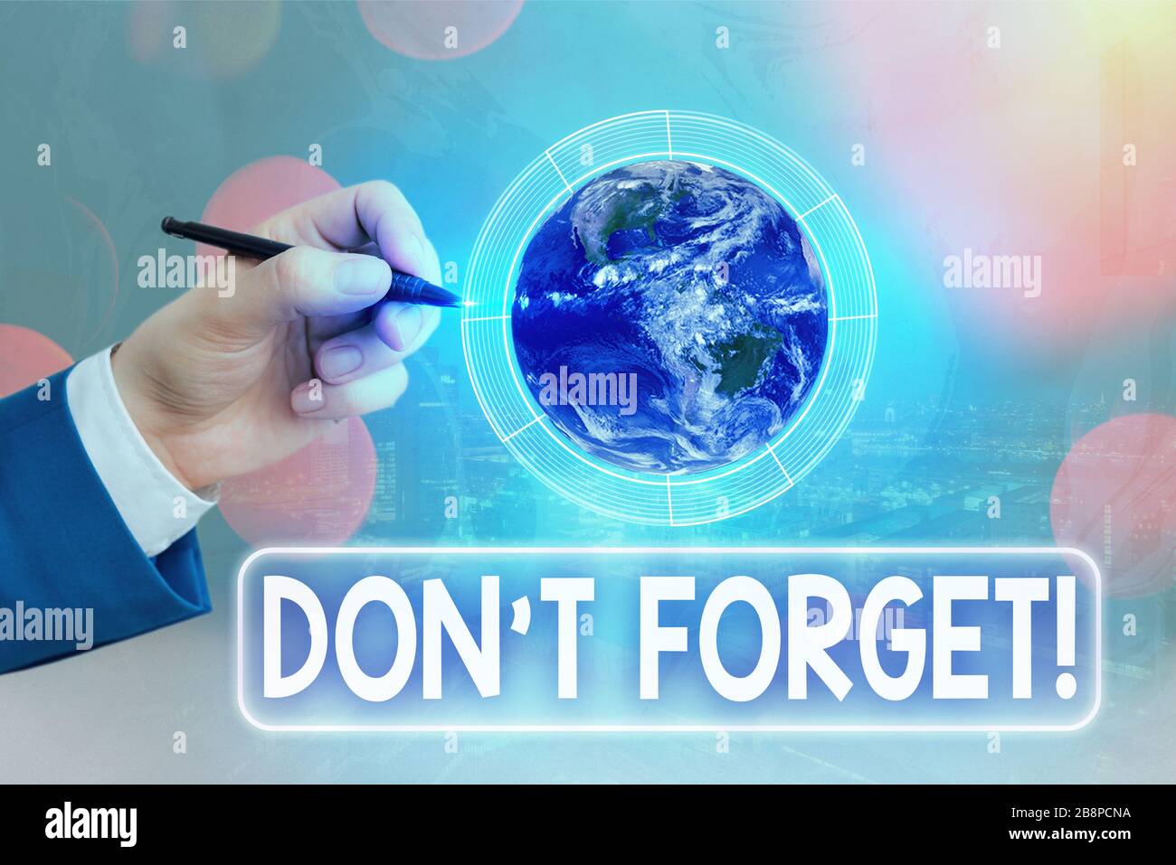 Conceptual hand writing showing Dont Forget. Concept meaning used to ...