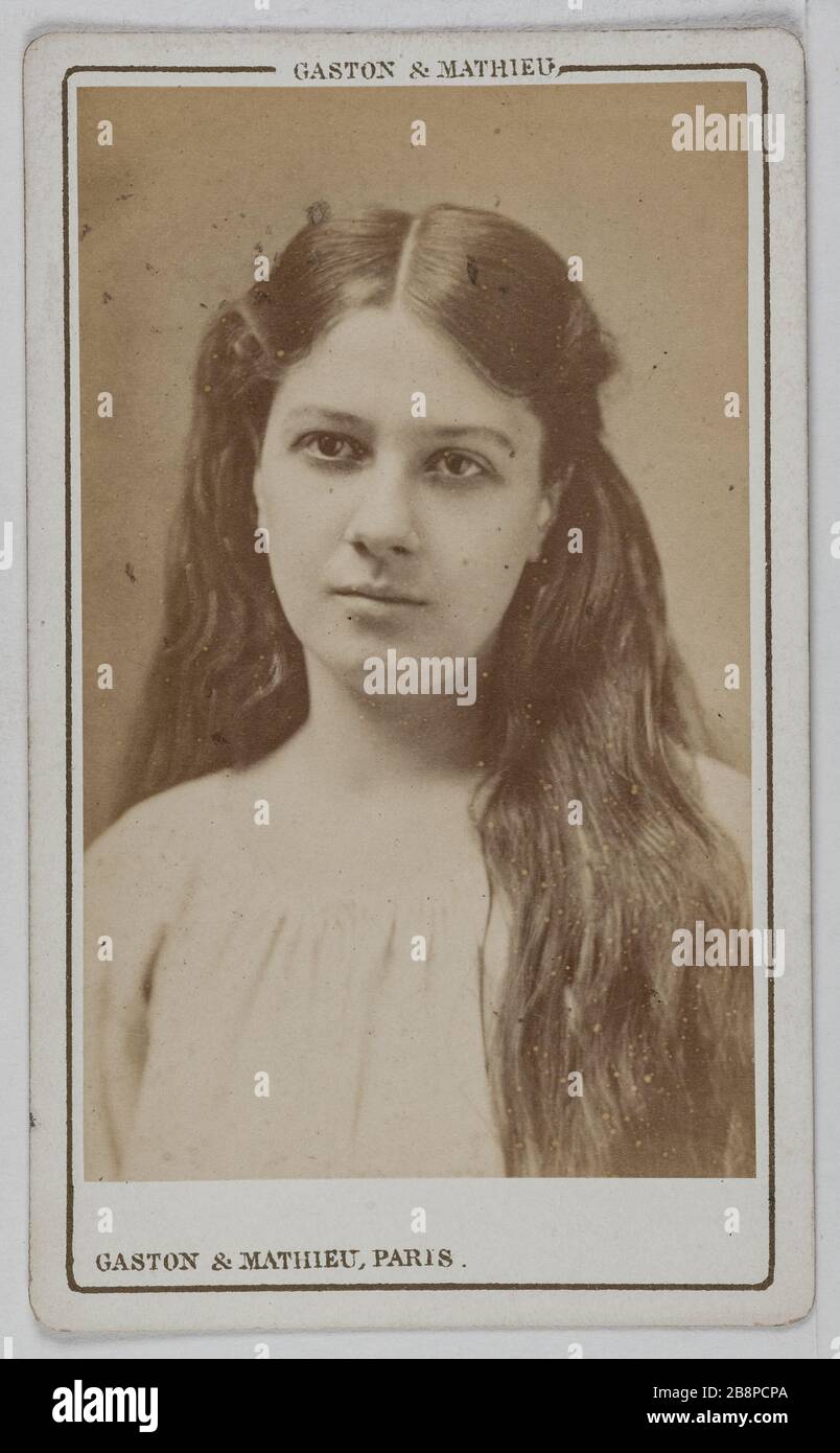 Portrait of Linnie Leah (actress) Portrait de Léa Linnie, actrice. 1860 ...