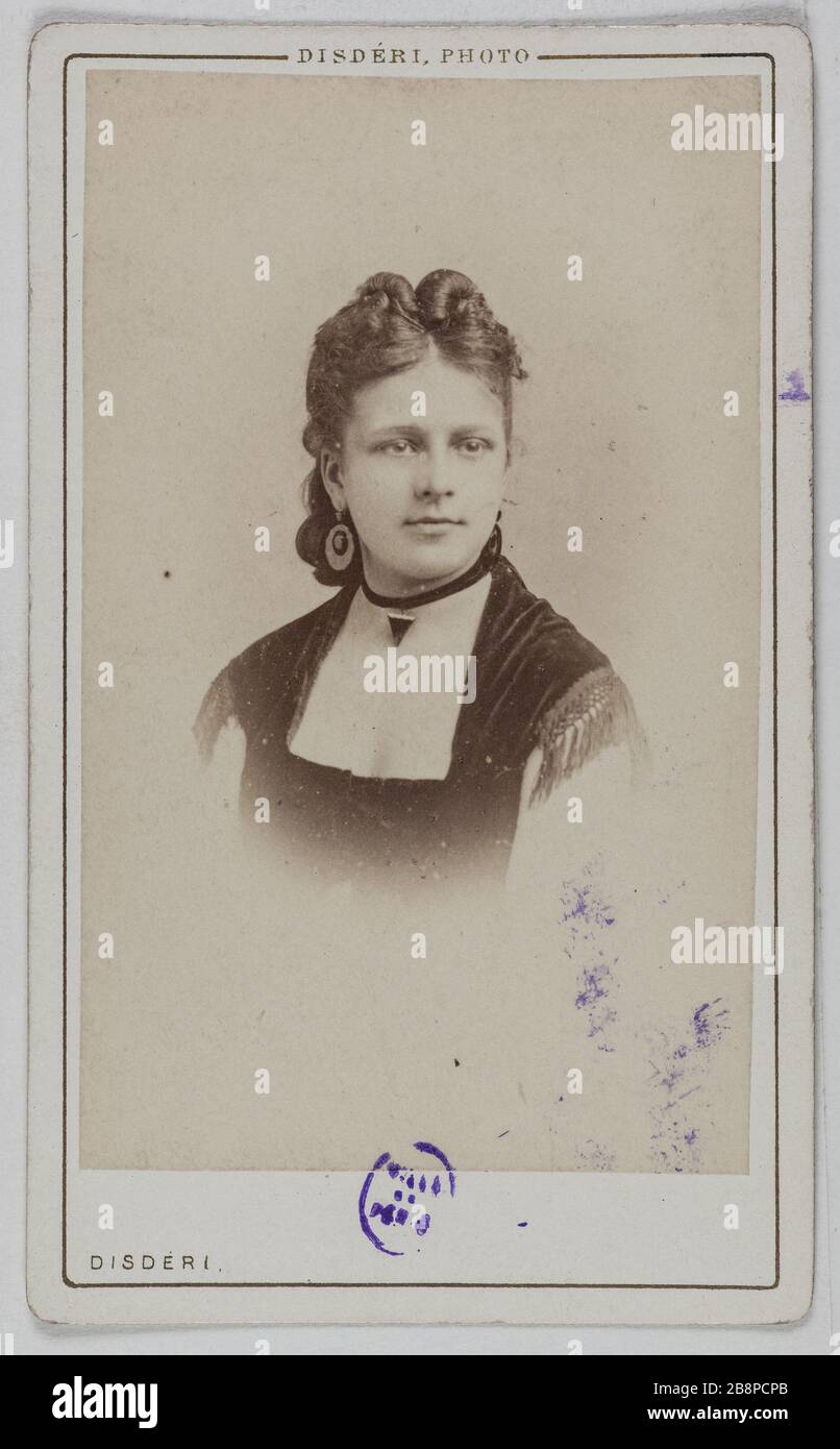 Portrait of Linnie Leah (actress) Portrait de Léa Linnie, actrice. 1860 ...