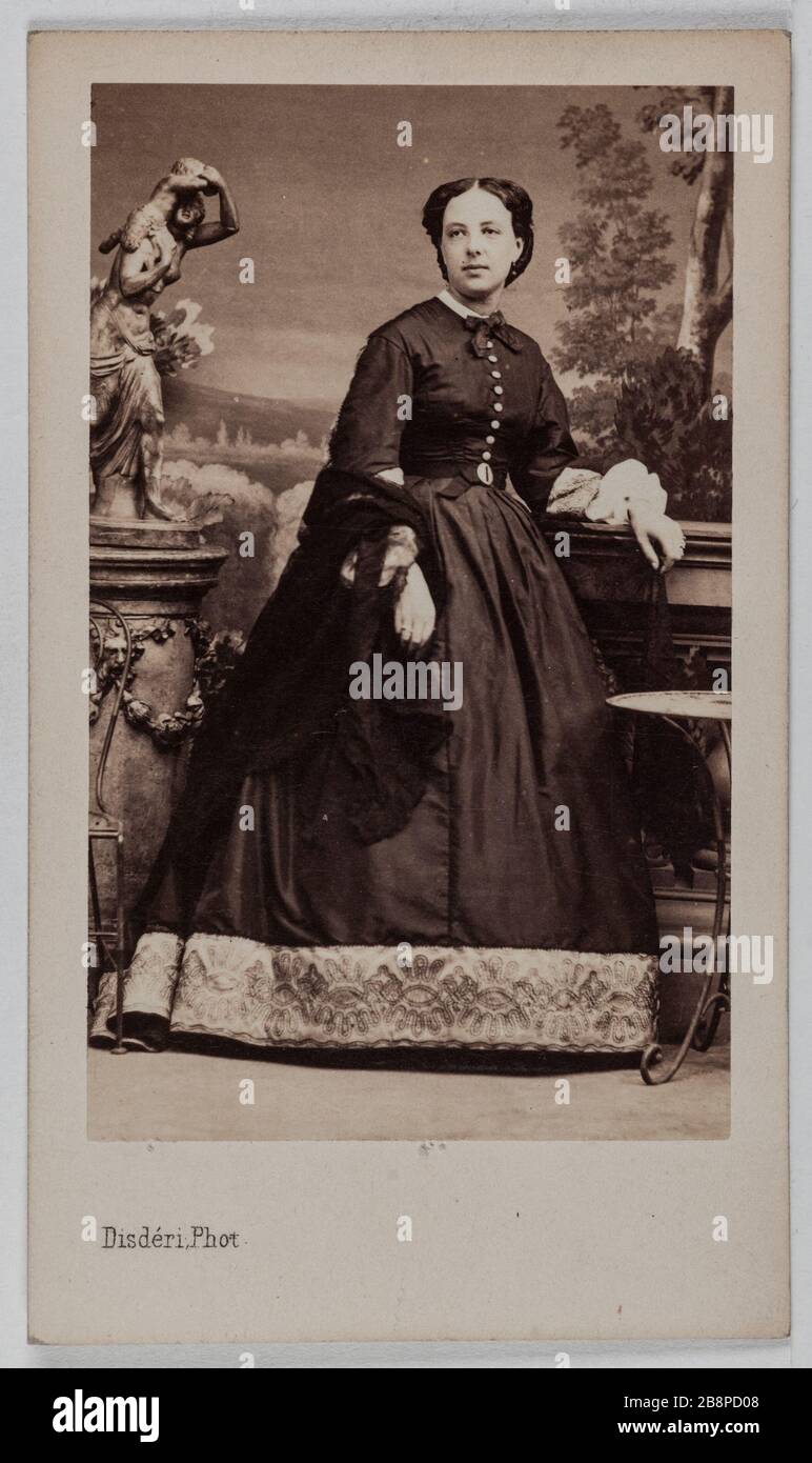 Portrait of Marie Lloyd (Mary Emily Jolly said), (th. Georges Vibert ...