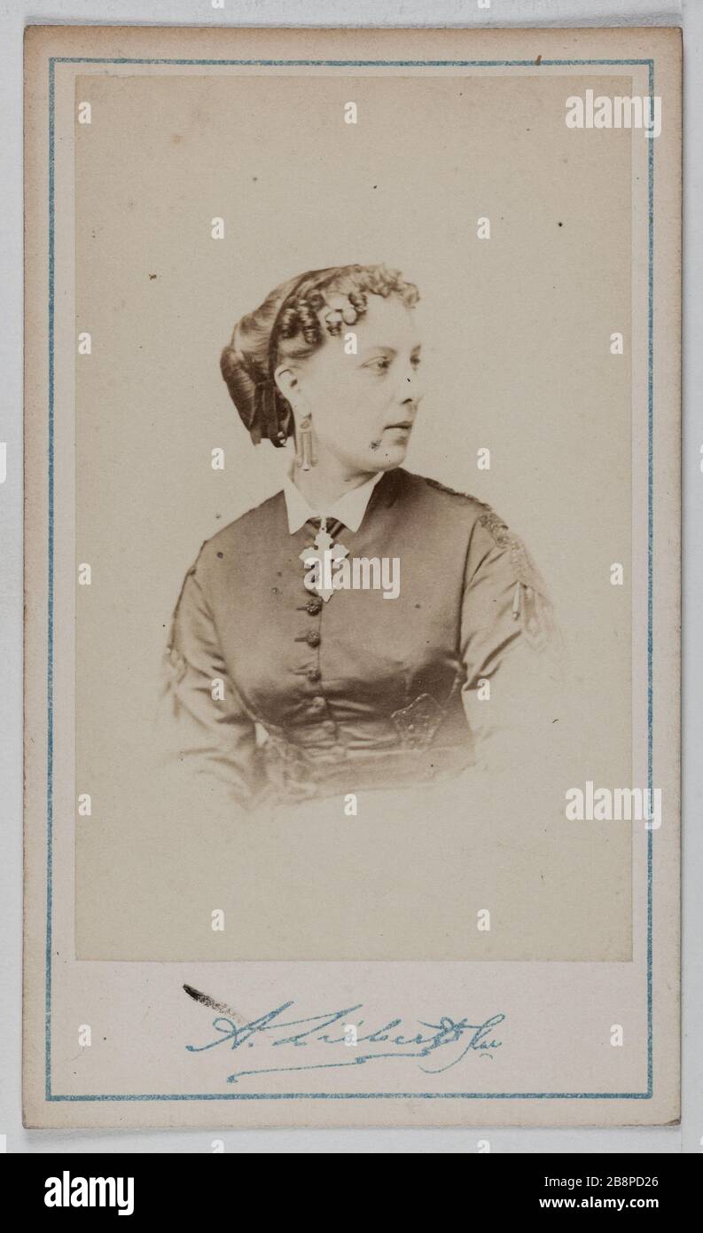 Portrait of Marie Lloyd (Mary Emily Jolly said), (th. Georges Vibert ...