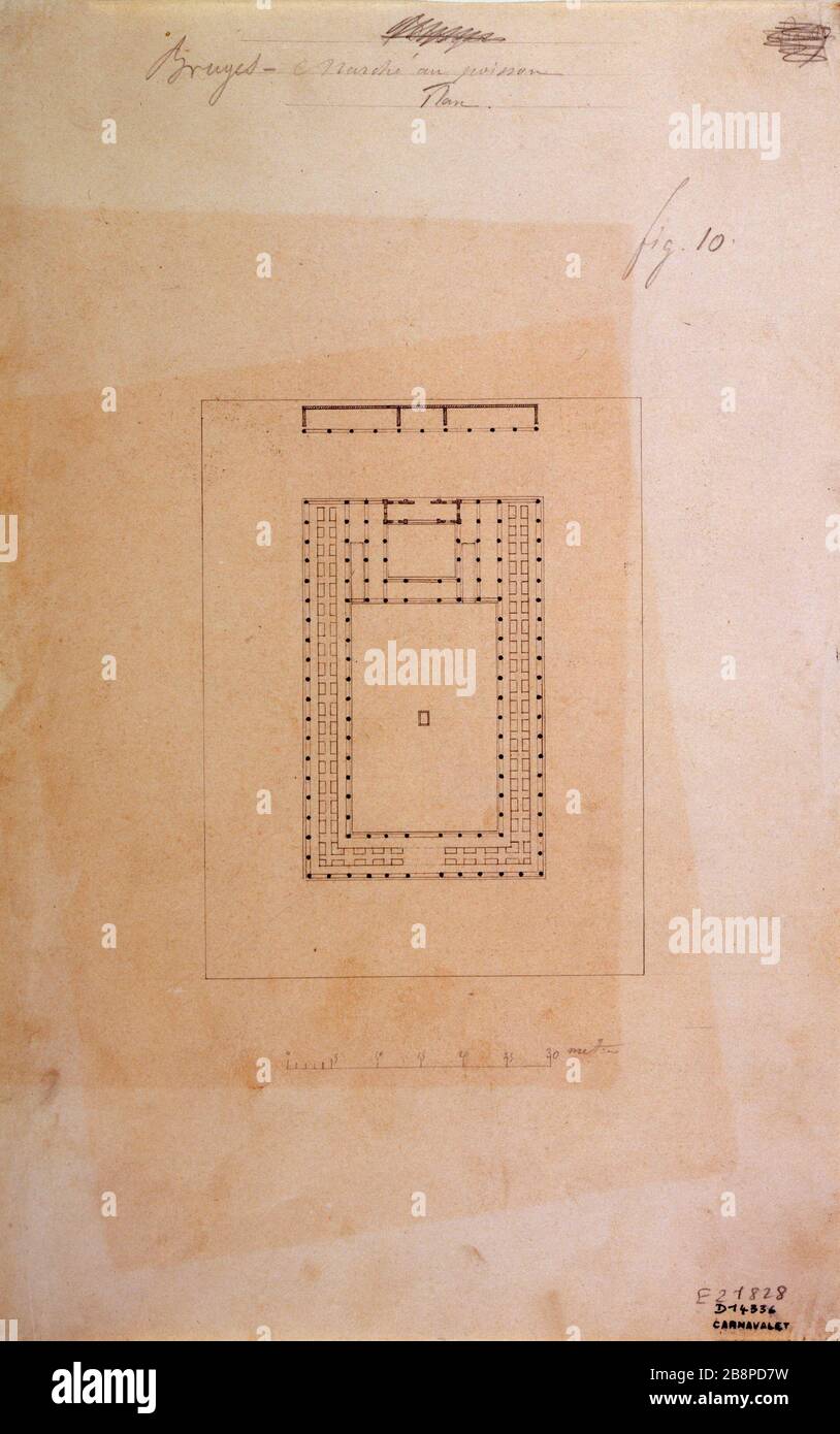 Bruges Fish Market Map Victor Baltard (1805-1874). "Bruges. Marché au ...