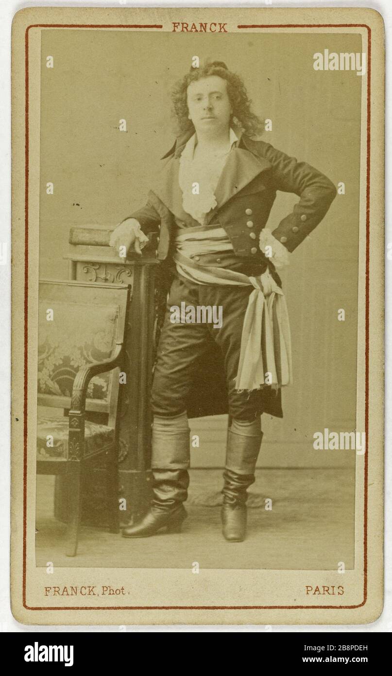 Portrait of Mortimer actor. Portrait de Mortimer, acteur. Carte de ...
