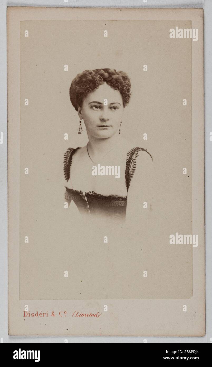 Portrait of Nina Lopez (actress) Portrait de Nina Lopez, actrice. 1860 ...