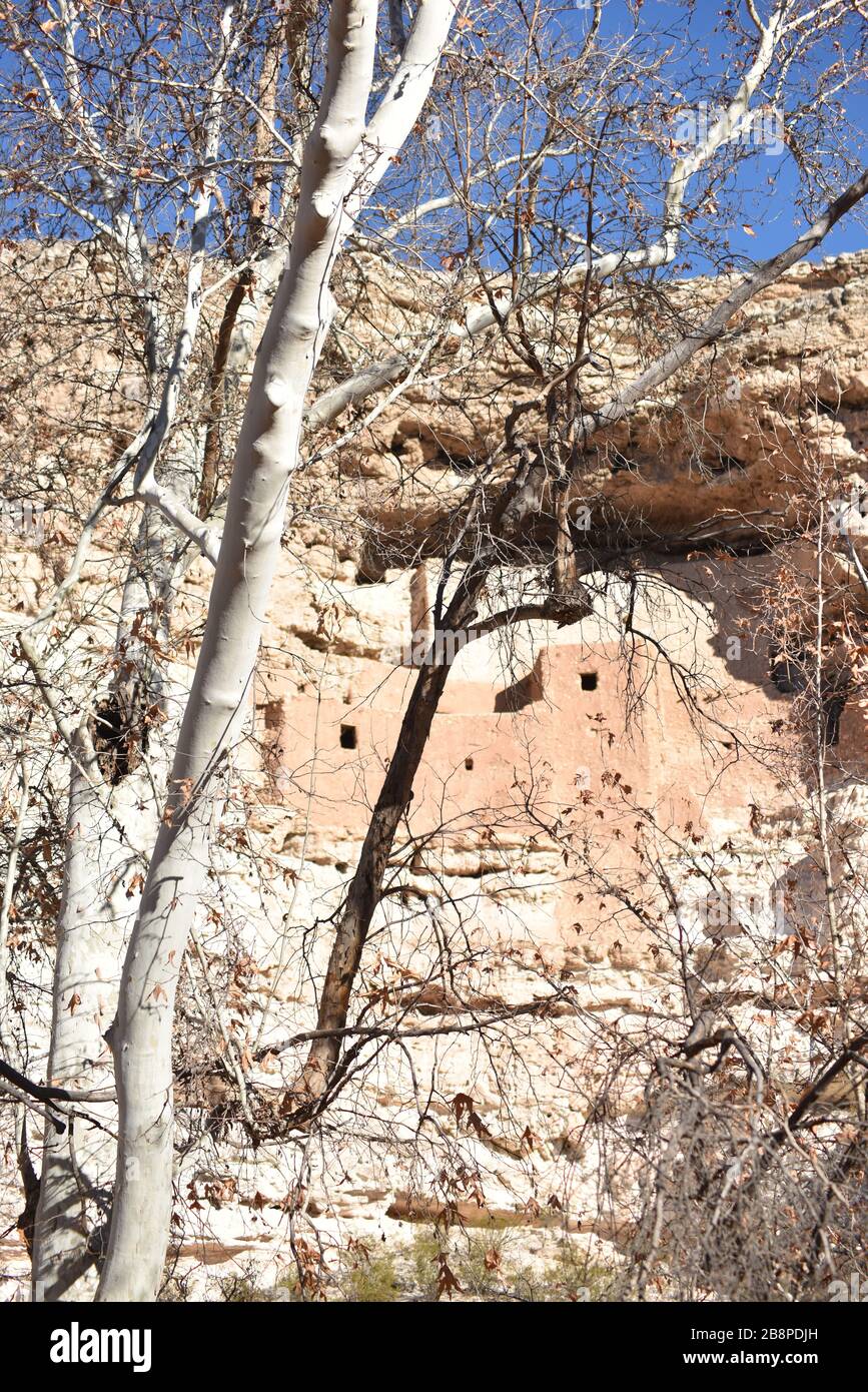 Camp Verde, AZ., U.S.A., Jan. 13, 2018. Arizona Montezuma Castle ...