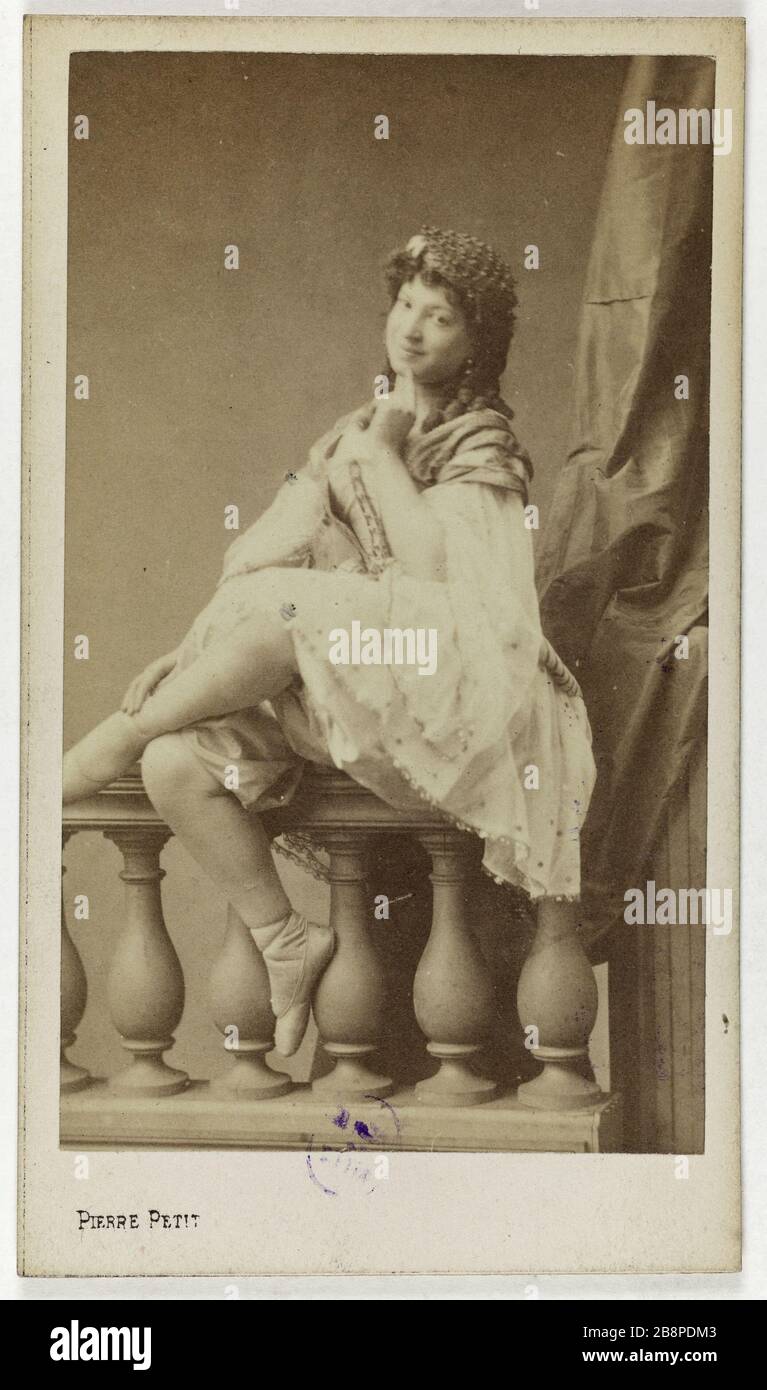 Portrait of Esther Moses, dancer Imperial Circus in 1862, at the ...