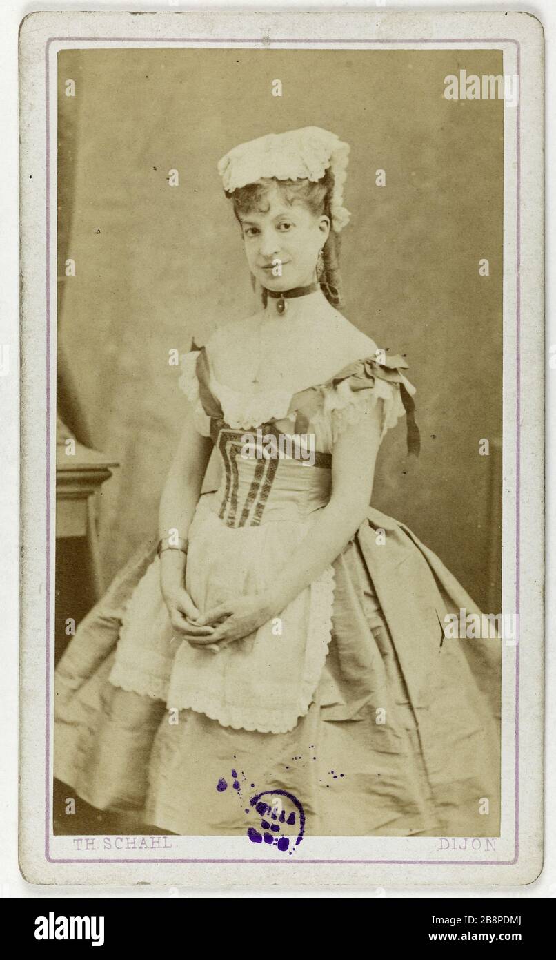 Portrait of Esther Moses, dancer Imperial Circus in 1862, at the ...
