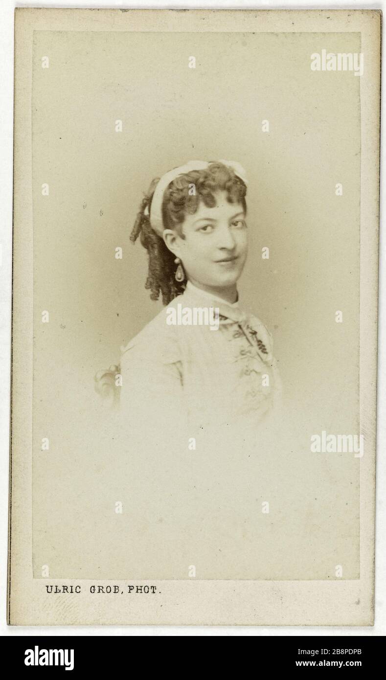 Portrait of Esther Moses, dancer Imperial Circus in 1862, at the ...
