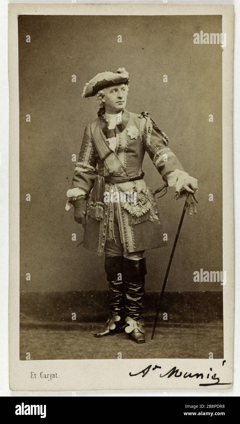 Portrait of Alexander Turlin (-1879), said Alexander Equipped, theater ...