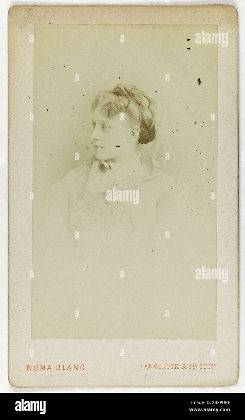 Portrait of Marie Muller, actress at the Theater de la Gaite and at the ...