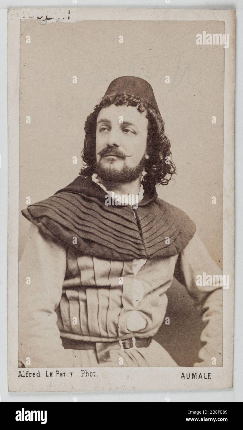 Portrait of Nicolas said Nicolini, light tenor at the Theater of the ...