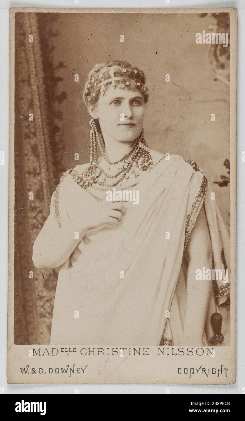 Portrait of Christine Nilsson (1843-1921), wife Rouzaud, Swedish opera ...