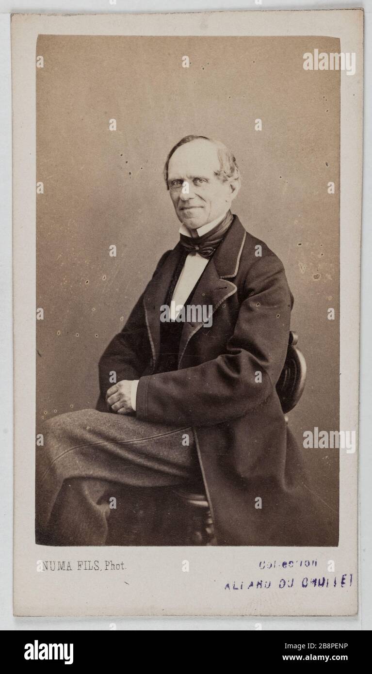 Portrait of Numa Polidoro Haering (1800-1869), said Numa, theater actor ...