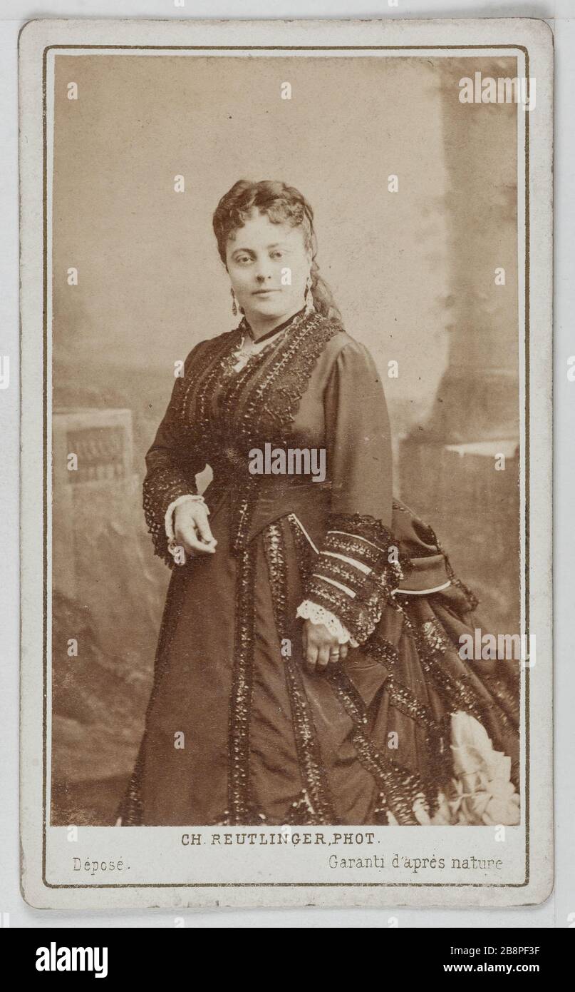 Portrait of Claire Otto, theater actress between 1865 and 1892 ...