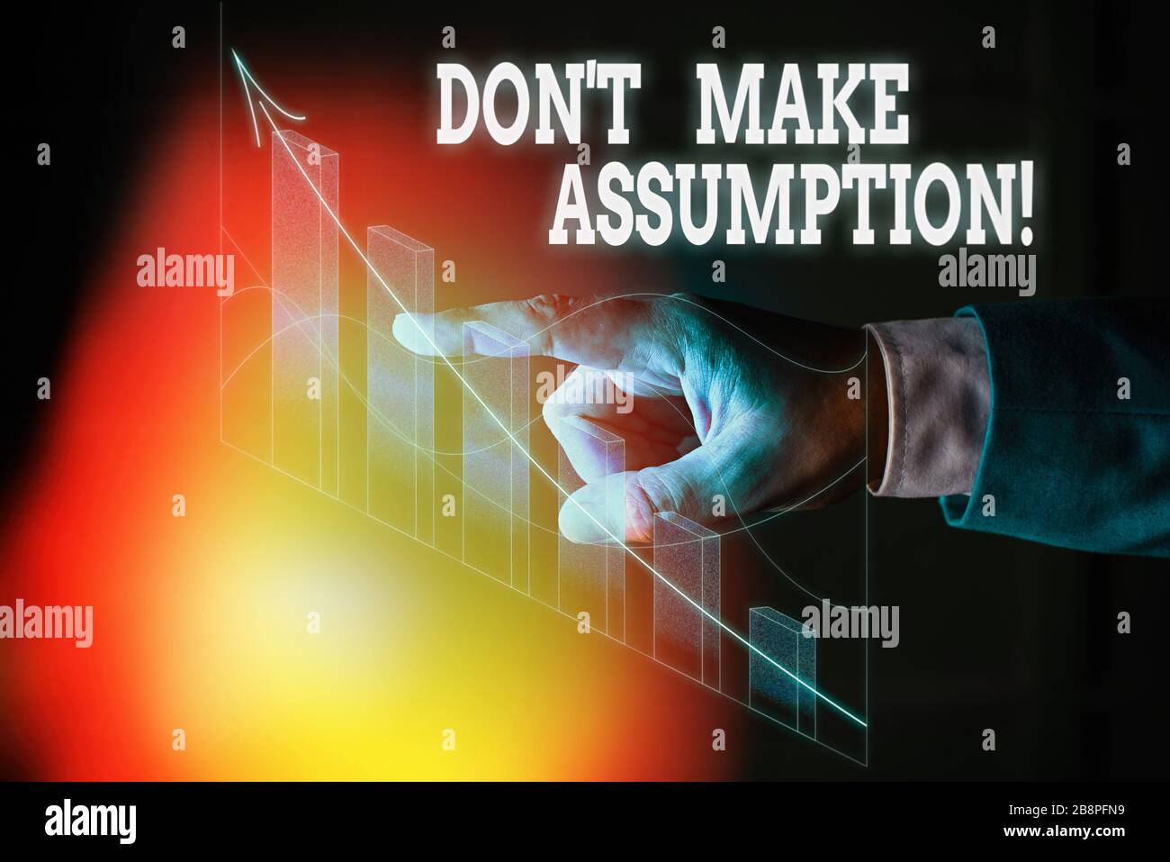 Handwriting text Dont Make Assumption. Conceptual photo something that ...