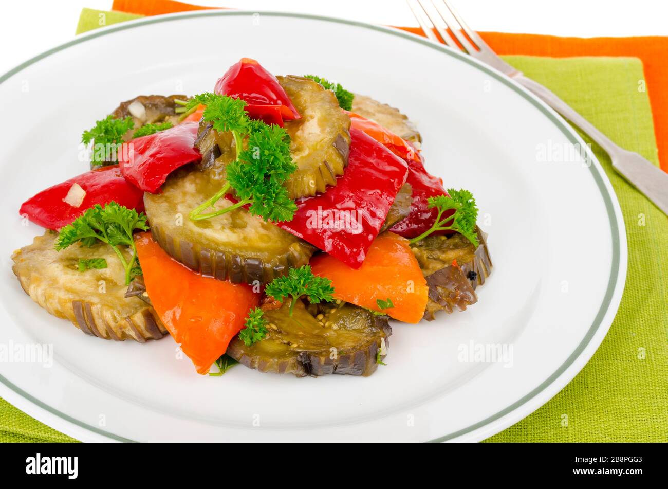 Cold garlic spicy vegetable appetizer. Studio Photo Stock Photo - Alamy