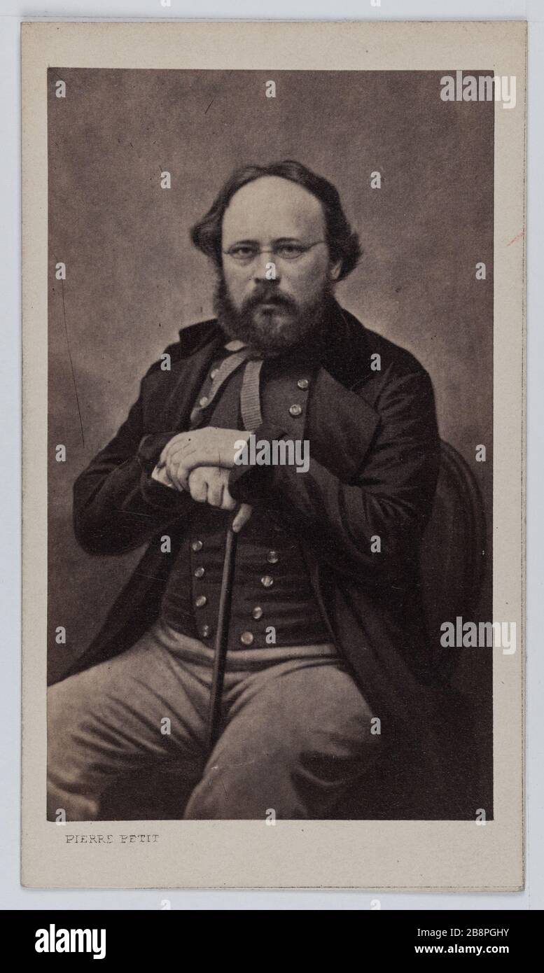 Portrait of Pierre Joseph Proudhon (1809-1865), publicist, philosopher ...