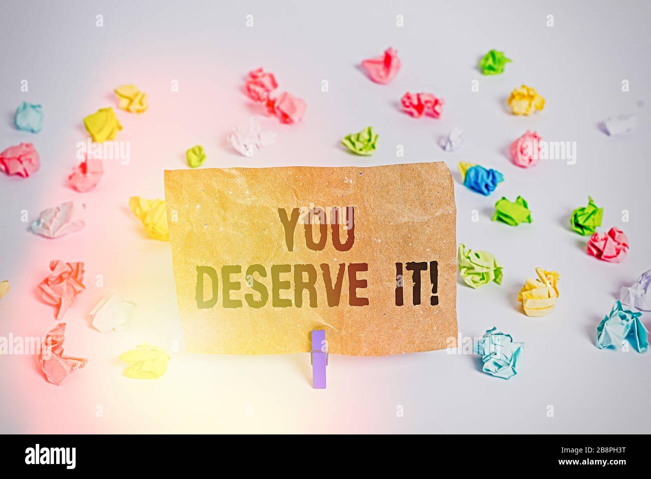 Conceptual hand writing showing You Deserve It. Concept meaning should ...