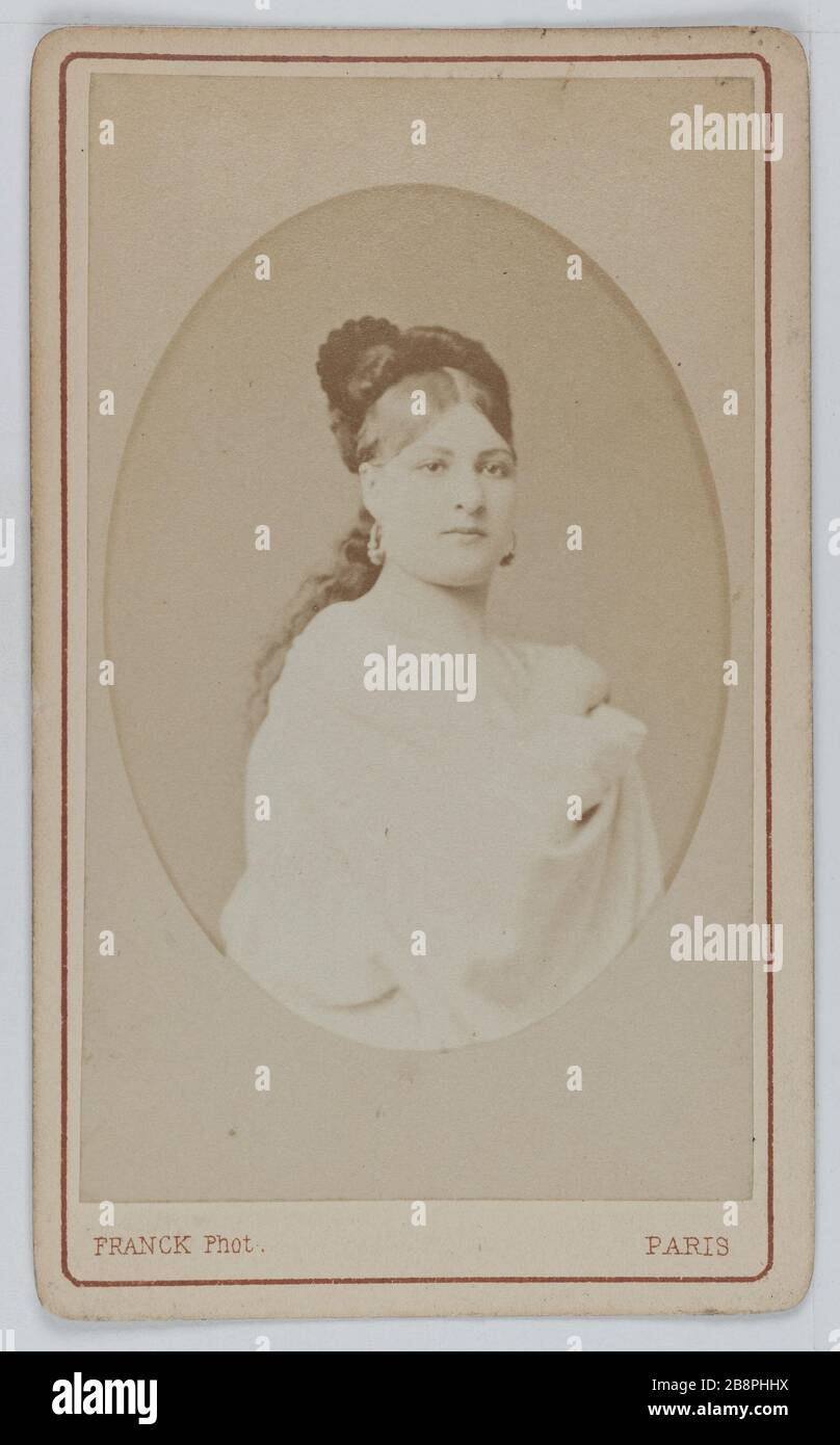 Portrait of Mary (or Sarah) Raphael, actress Folies Dramatic Theater ...