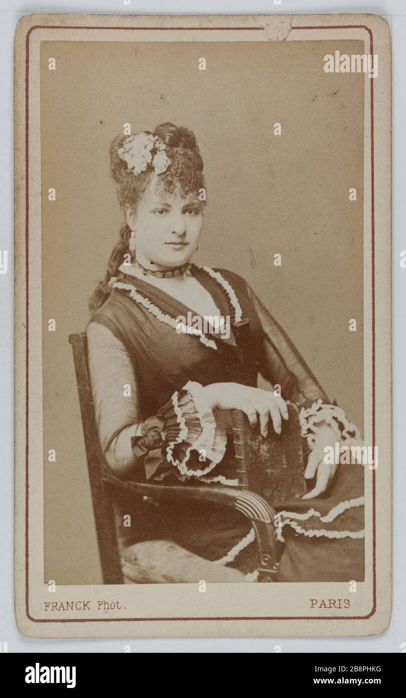 Portrait of Mary (or Sarah) Raphael, actress Folies Dramatic Theater ...