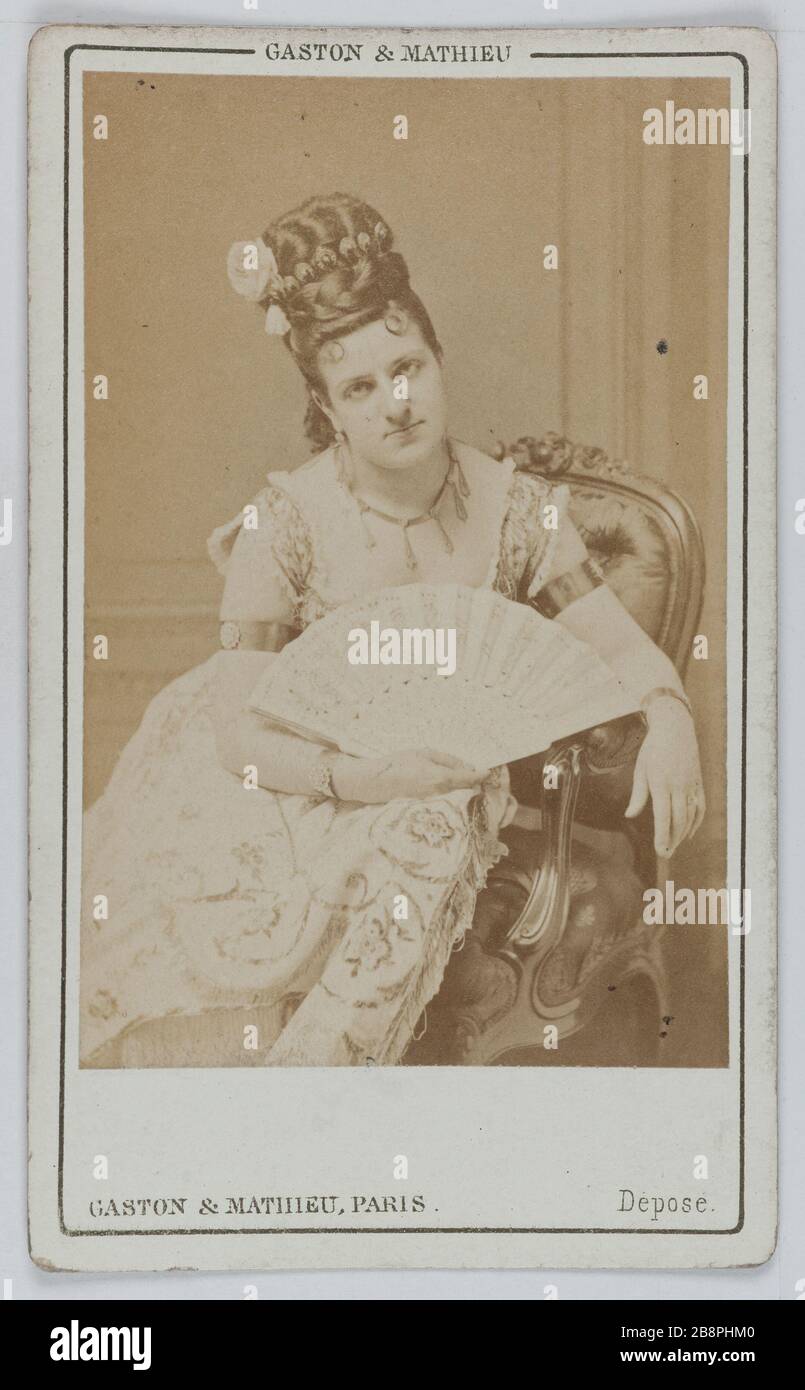 Portrait of Mary (or Sarah) Raphael, actress Folies Dramatic Theater ...