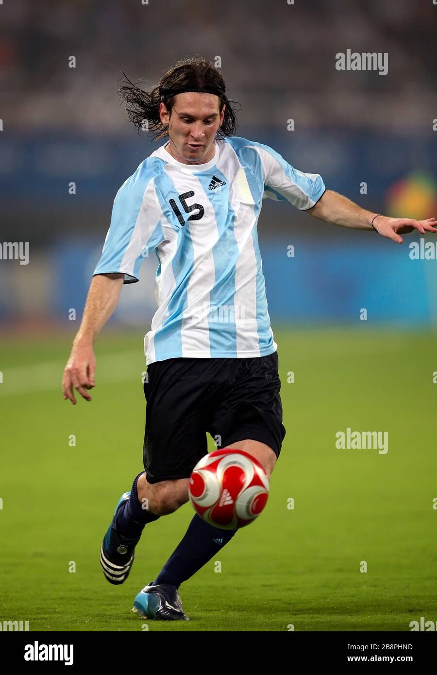 Lionel messi with ball hi-res stock photography and images - Alamy
