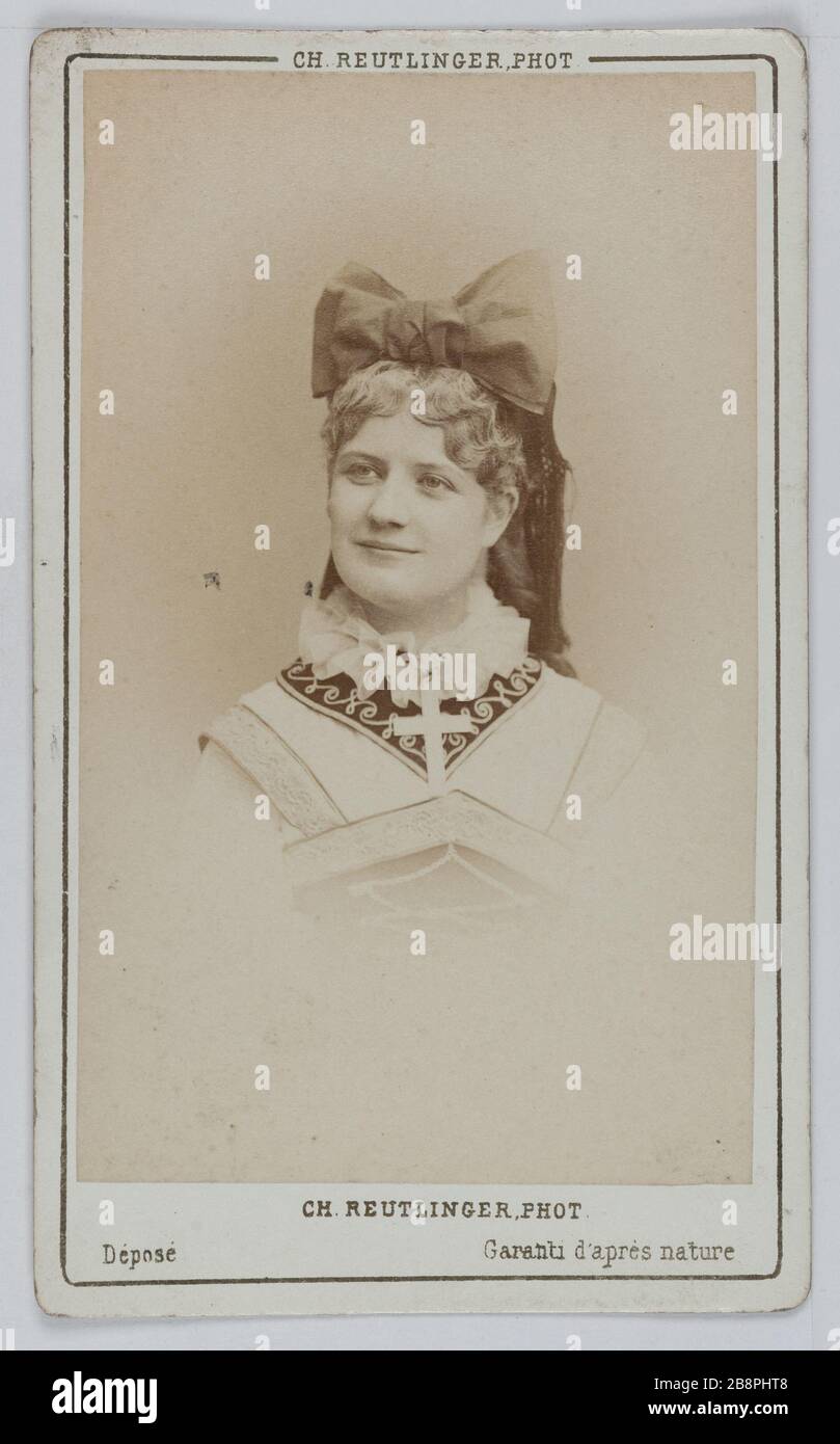 Portrait of Raymonde, actress Theater des Bouffes Parisiens in 1868 and ...