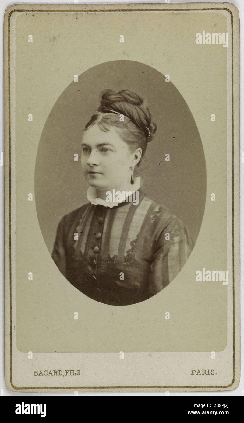 Portrait of Marie Pierson (actress) Portrait de Marie Pierson, actrice ...