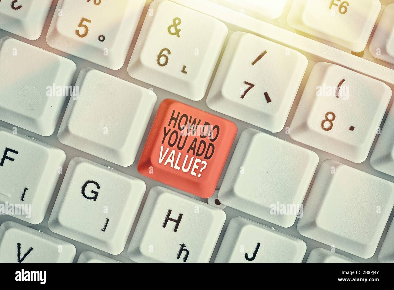 Conceptual hand writing showing How Do You Add Value Question. Concept ...