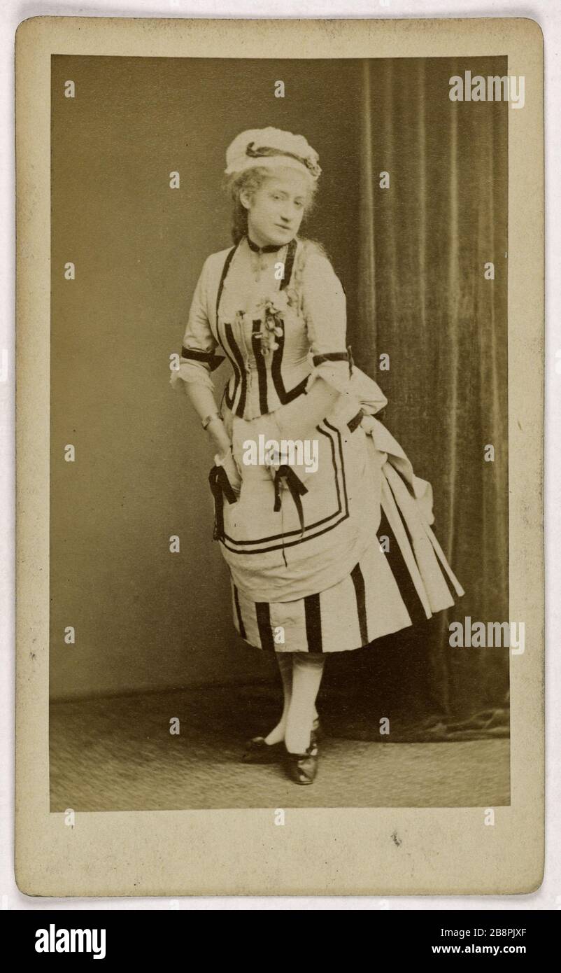 Portrait of Miss Rolland (actress) Joseph Tourtin (né en 1825 ...