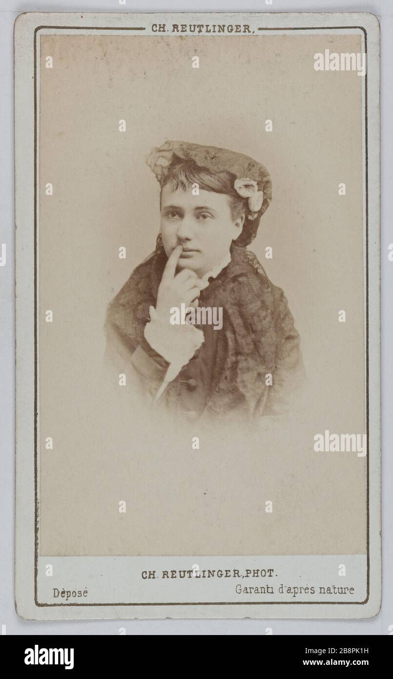 Portrait of Angela Fox, Variety theater actress in 1868? Portrait d ...