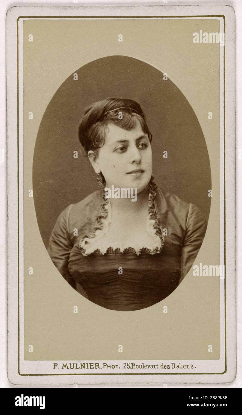 Portrait of Rose Gabrielle (actress) Ferdinand Mulnier (1817-1891 ...