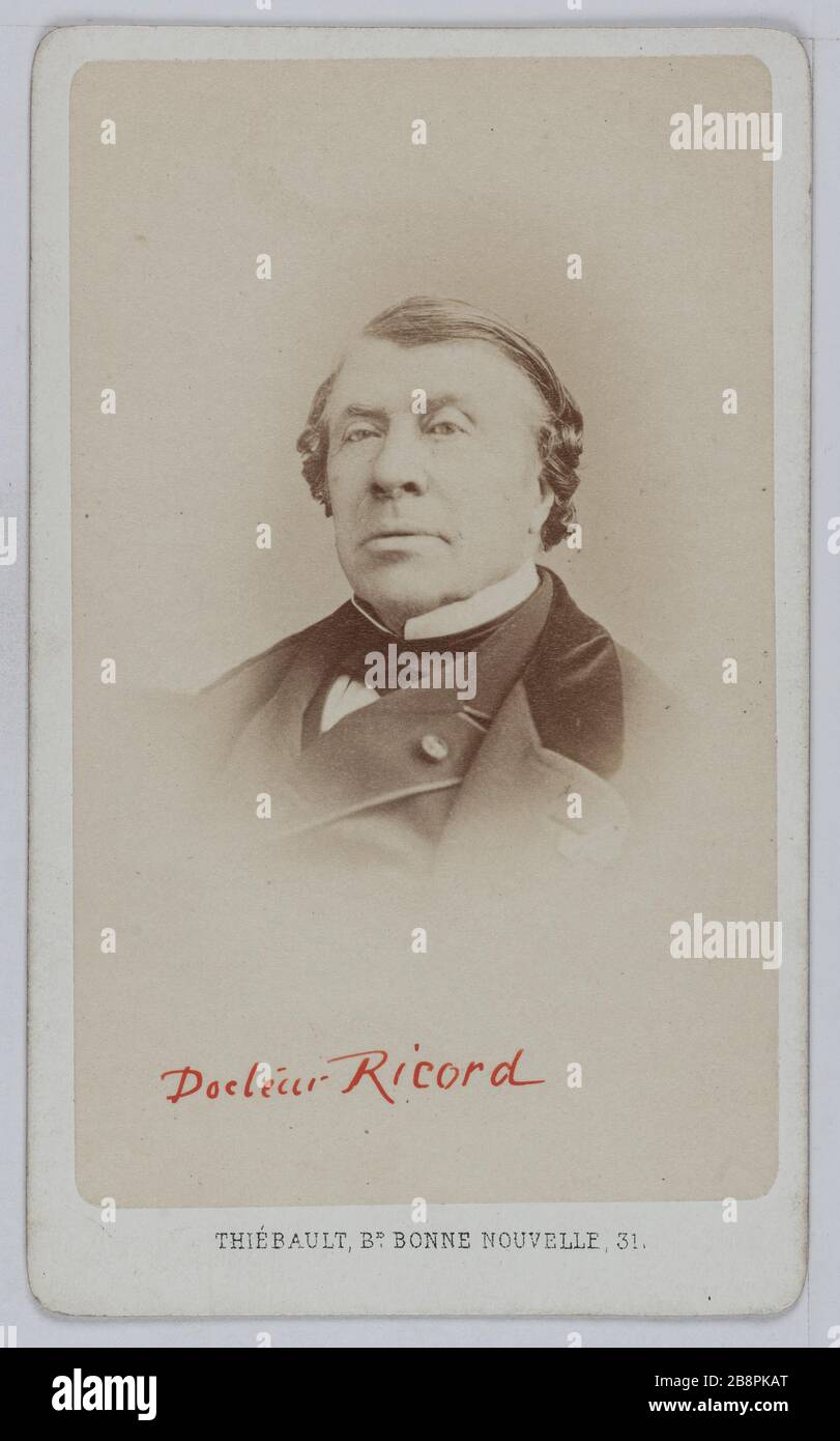 Portrait of Philip Ricord (1800-1889), surgeon. Portrait de Philippe ...