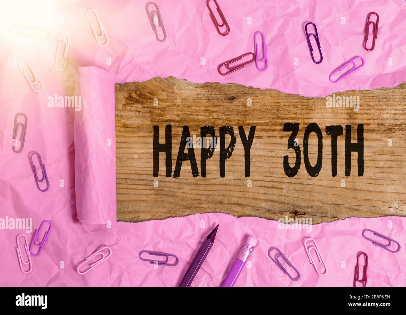 Writing note showing Happy 30Th. Business concept for a joyful occasion ...