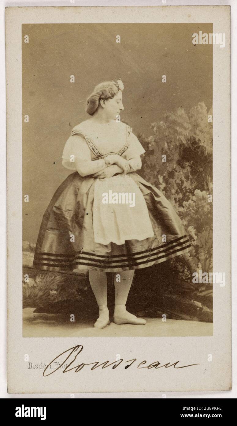 Portrait of Rousseau Leontine (1828- after 1888) (dancer) Portrait de ...