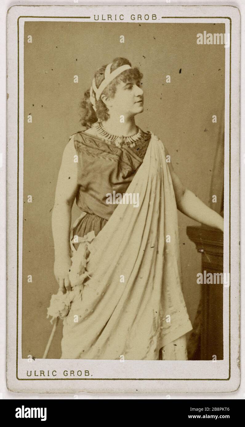 Portrait of Suzanne Marie Roselia Rousseil (1840- after 1911) (actress ...