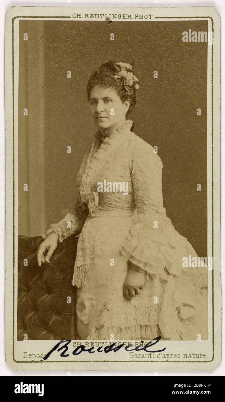 Portrait of Suzanne Marie Roselia Rousseil (1840- after 1911) (actress ...