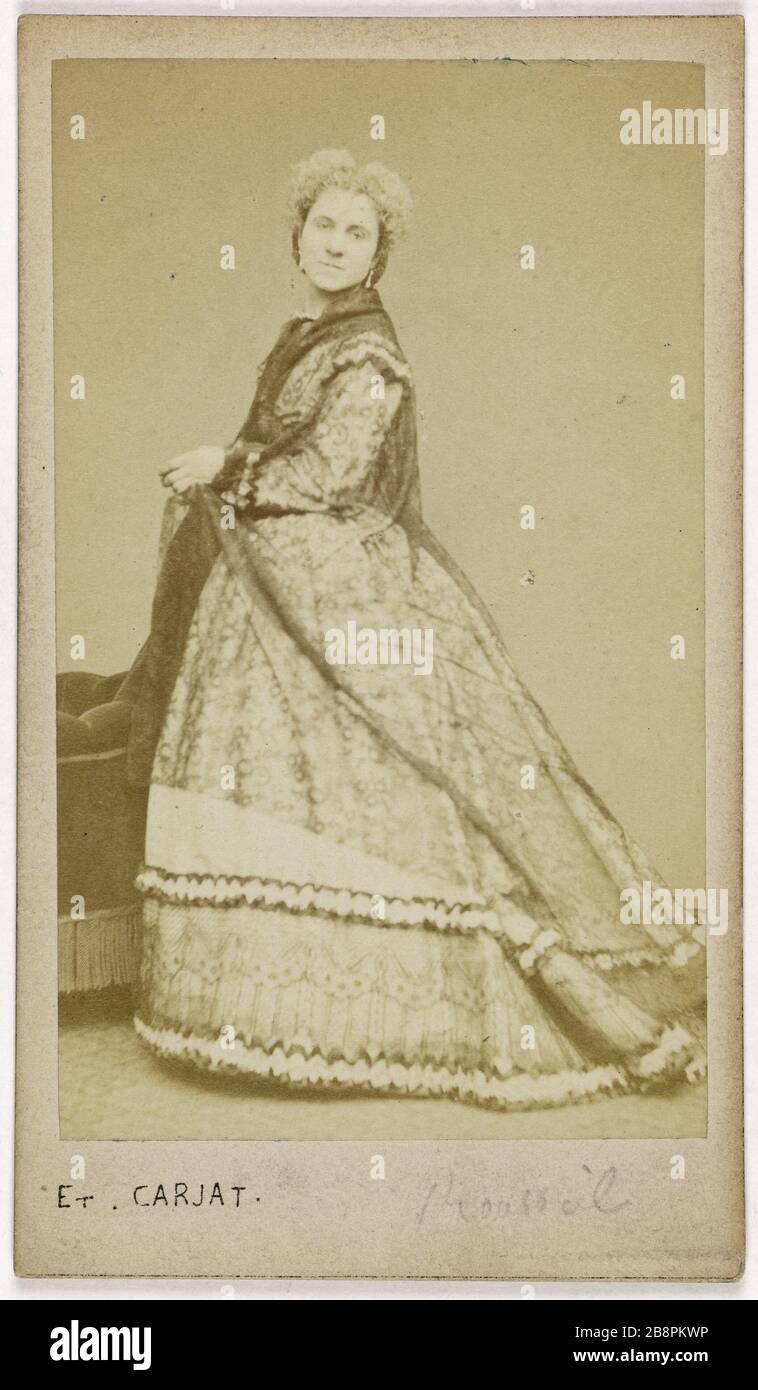 Portrait of Suzanne Marie Roselia Rousseil (1840- after 1911) (actress ...