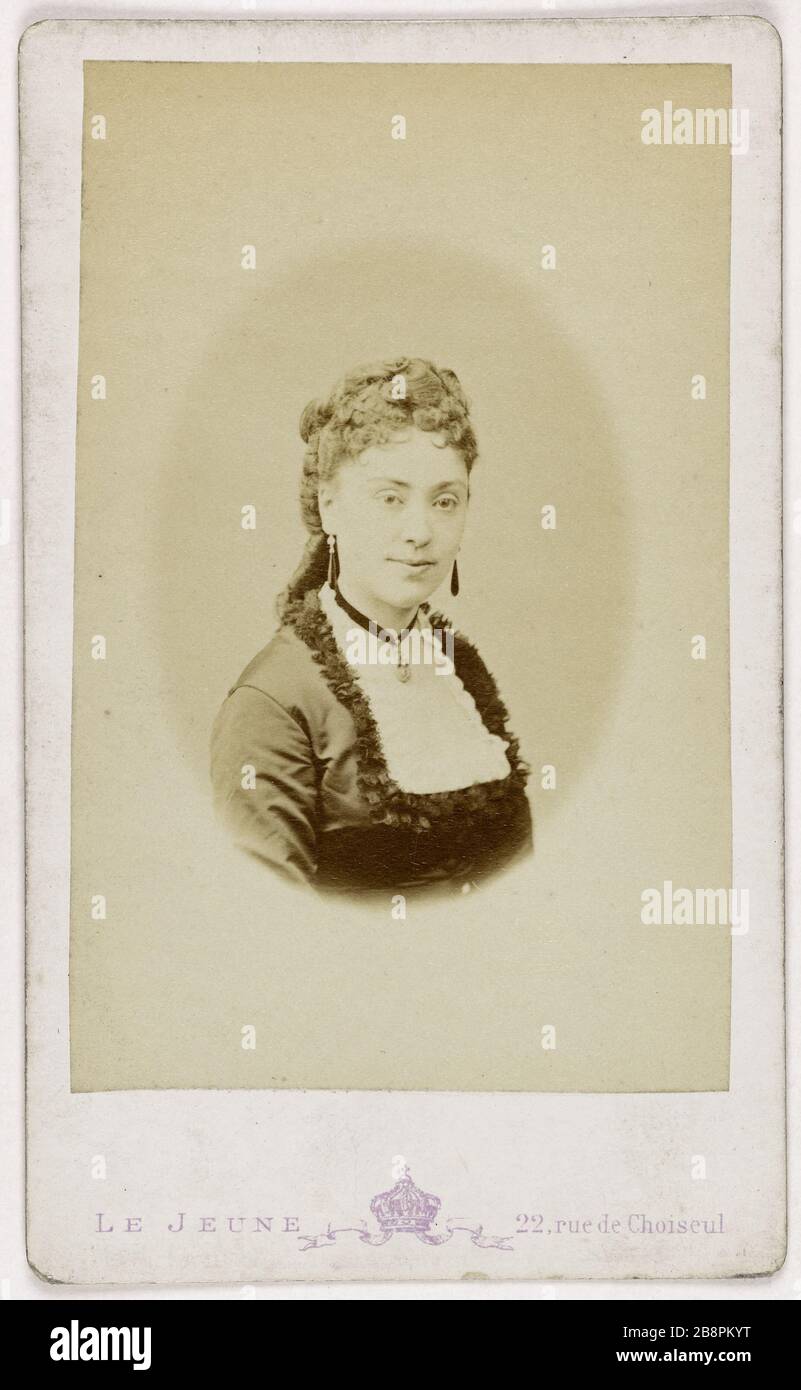 Portrait of Catherine Marie Royer, (1841-1873), (actress) Augustin Aimé ...