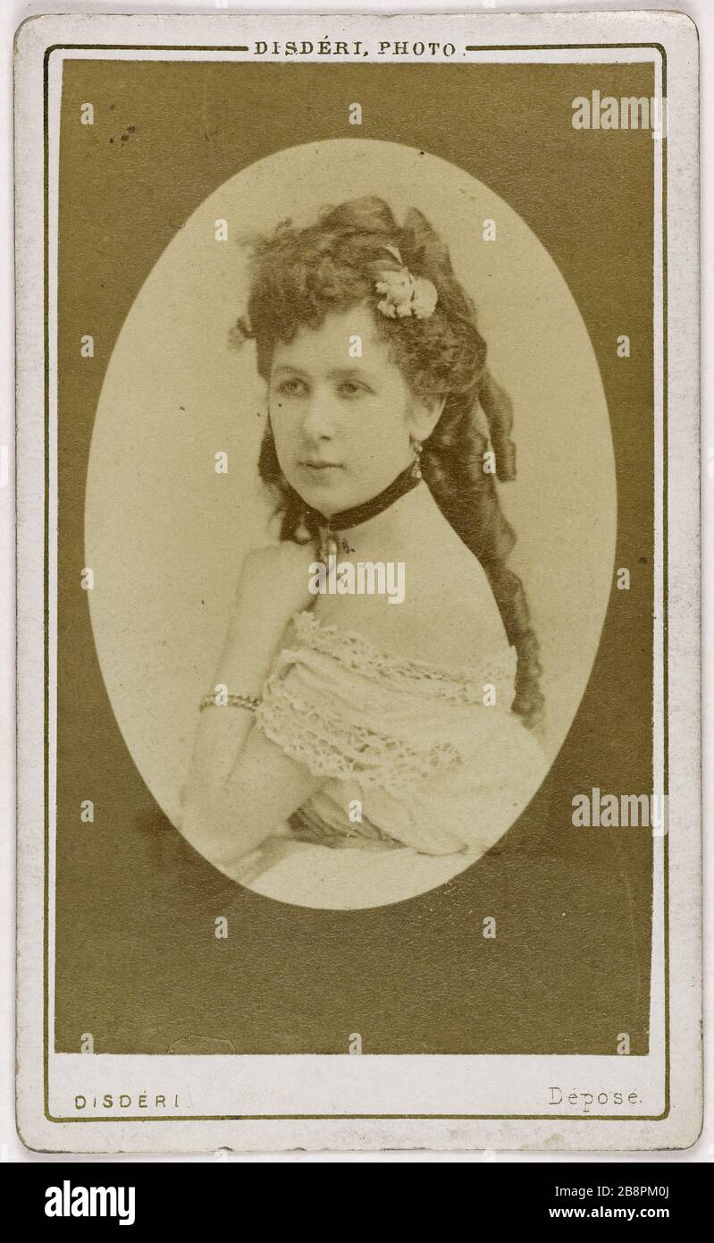 Portrait of Gabrielle Roux, (actress) Portrait de Gabrielle Roux ...