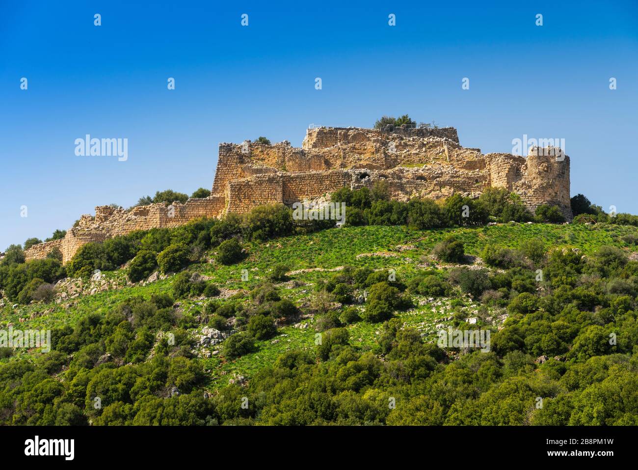 The Nimrod Fortress National Park in the northern Golan Heights, Israel ...