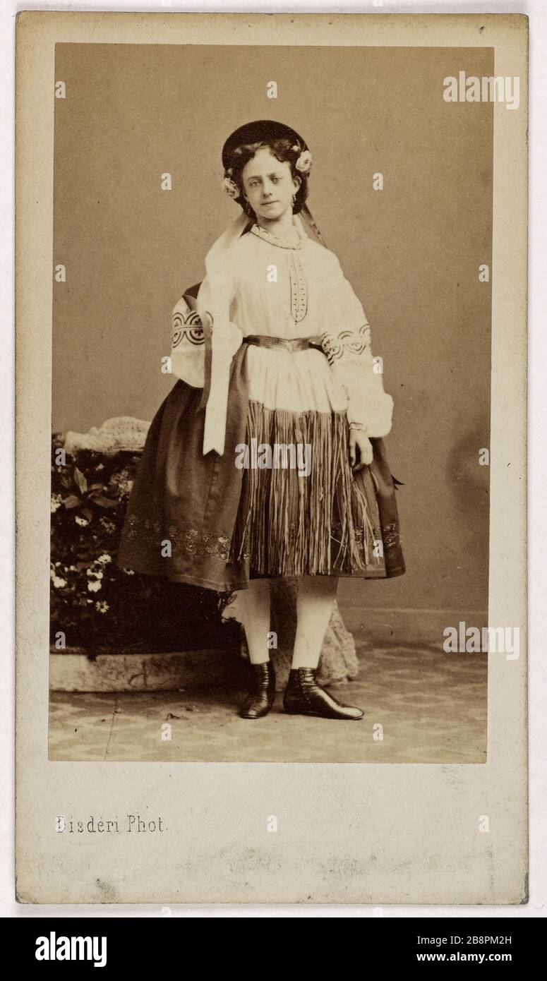 Portrait of Rust (dancer) Portrait de Rust, danseuse. Carte de visite ...