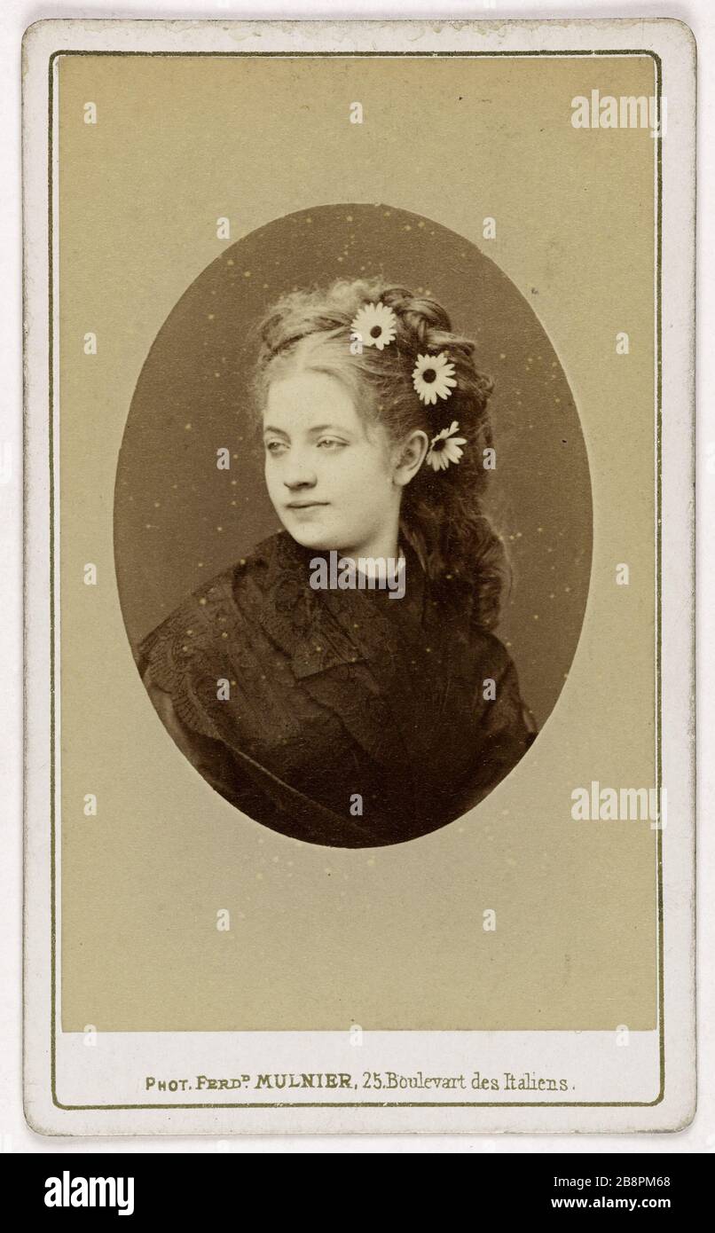 Portrait of Miss Ruyada or Ruysda (actress) Ferdinand Mulnier (1817 ...