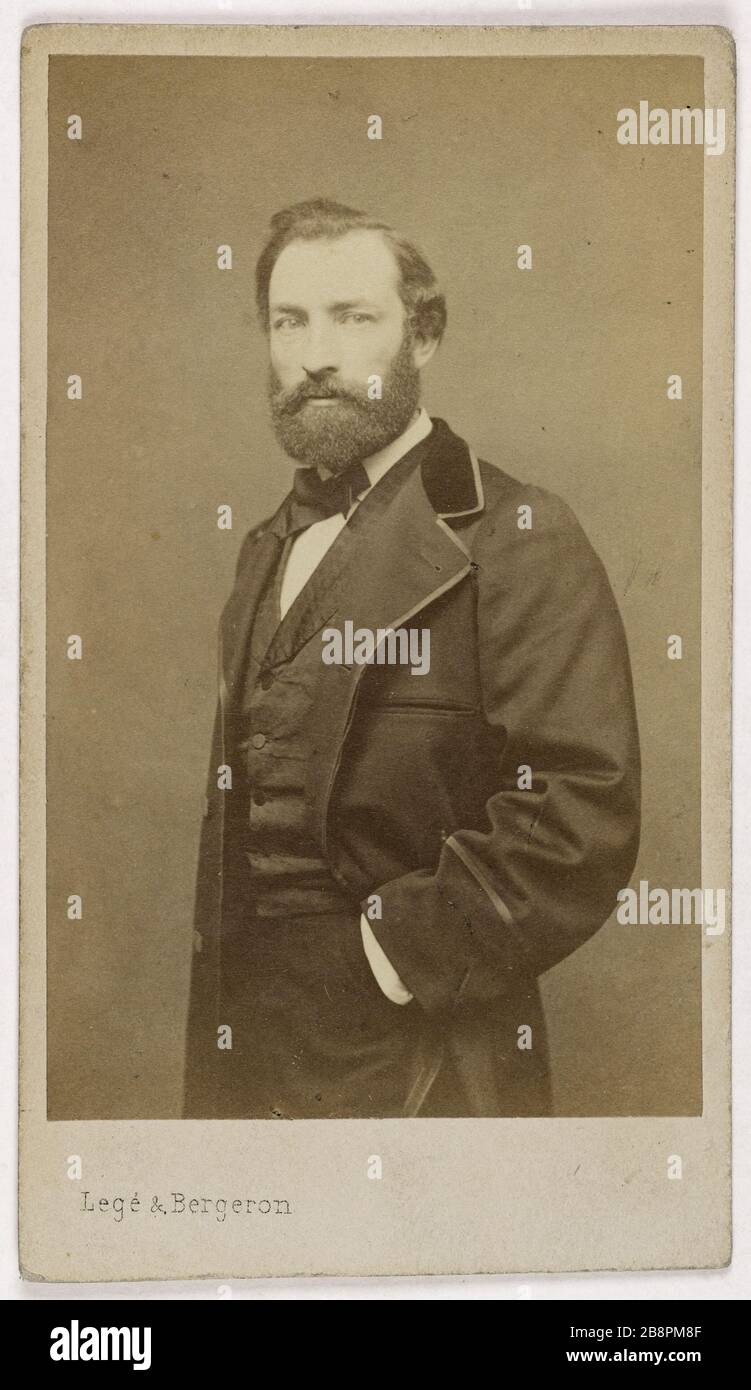 Portrait of Edouard Sain Alexander (1830-1910), painter Legé & Bergeron ...