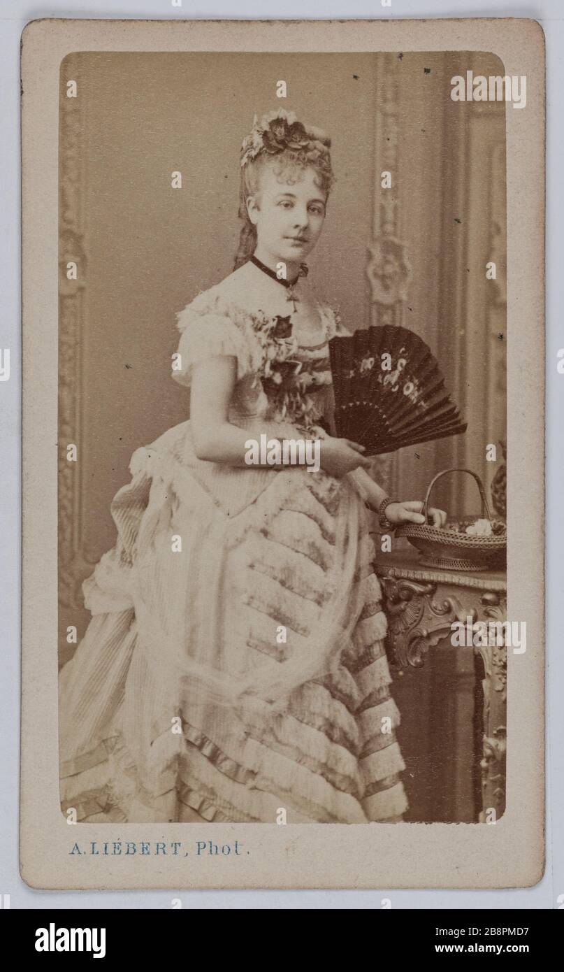 Portrait of Rizzio actress. Portrait de Rizzio, actrice. Carte de ...